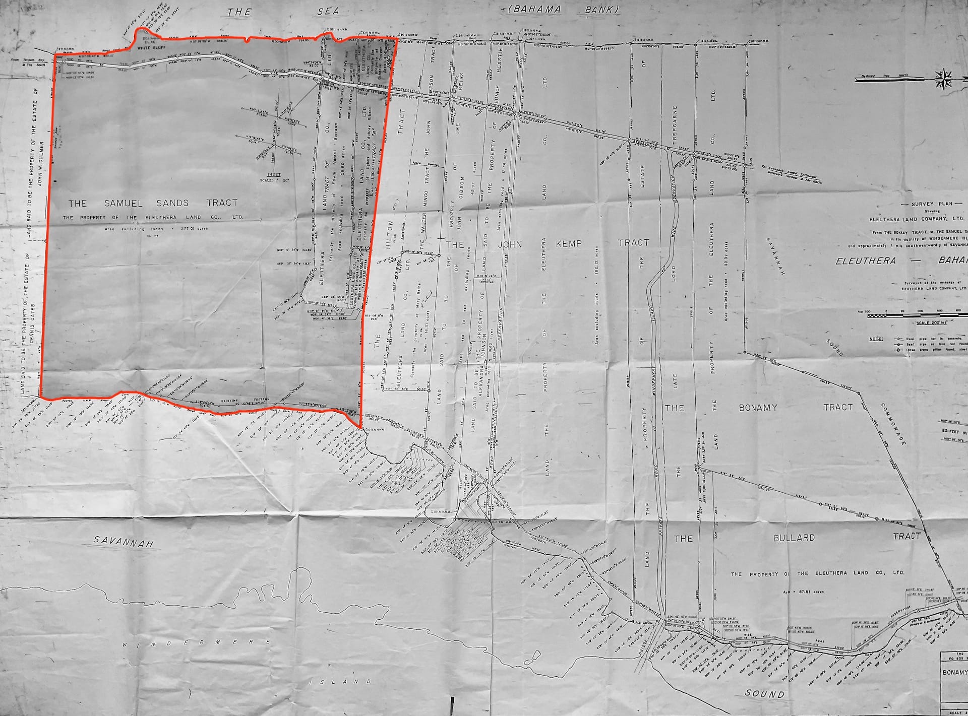 322 Acres of Sea-to-Sea Land for Sale, Savannah Sound, Eleuthera, Bahamas - 7th Heaven Properties